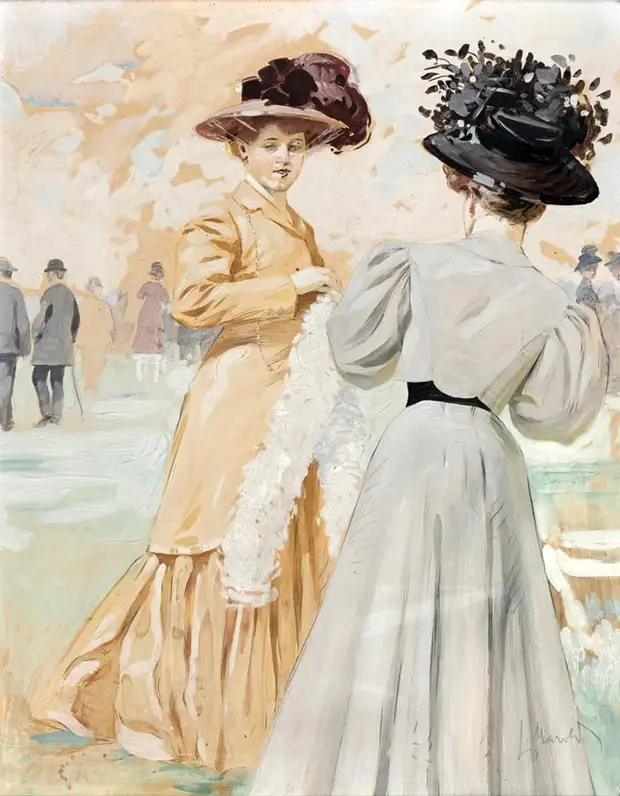 Женское очарование, художник Людек Алоиз Марольд / Ludwig Marold 1865 ...